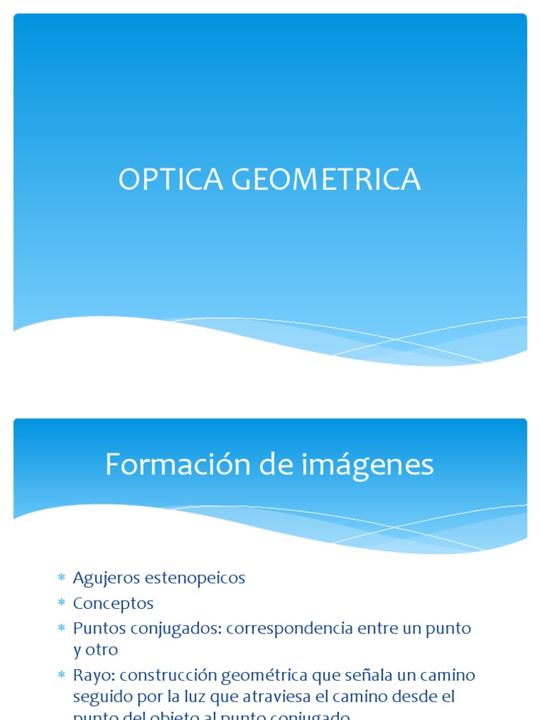 Optica Geometrica | PDF