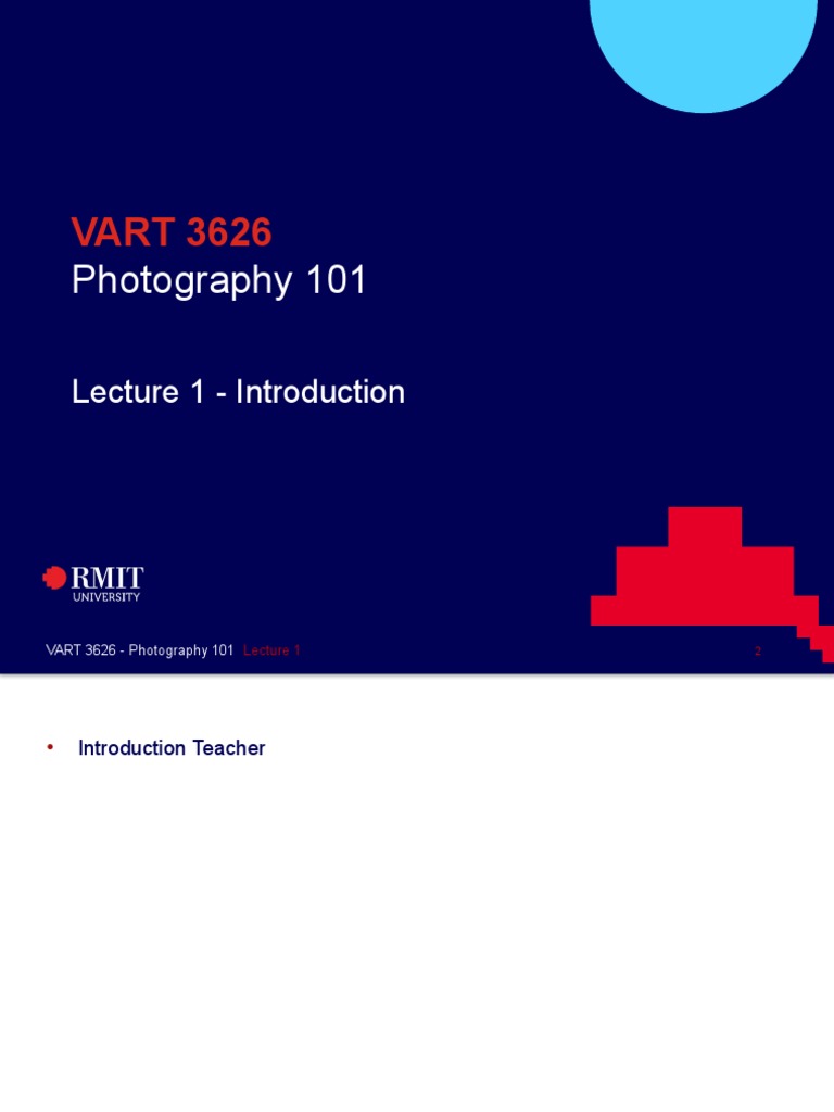 RMIT Photography 101 Course Overview | PDF | Exposure (Photography ...