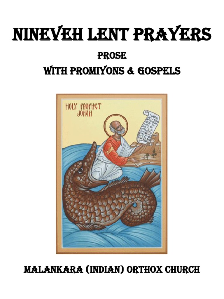 Nineveh Lent - Namaskaram - Prose - W-Promiyons 1 | PDF | Christian ...