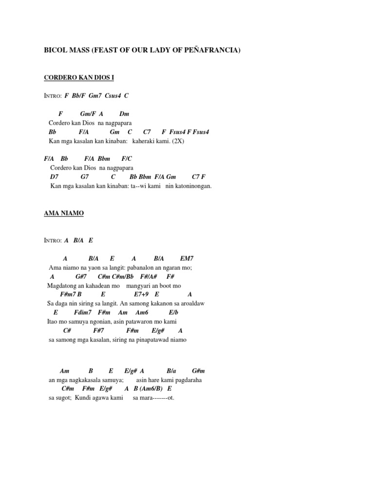 Cordero Kan Dios-Ama Niamo | PDF