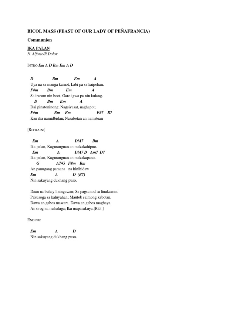 Ika Palan Feast of Penafrancia | PDF