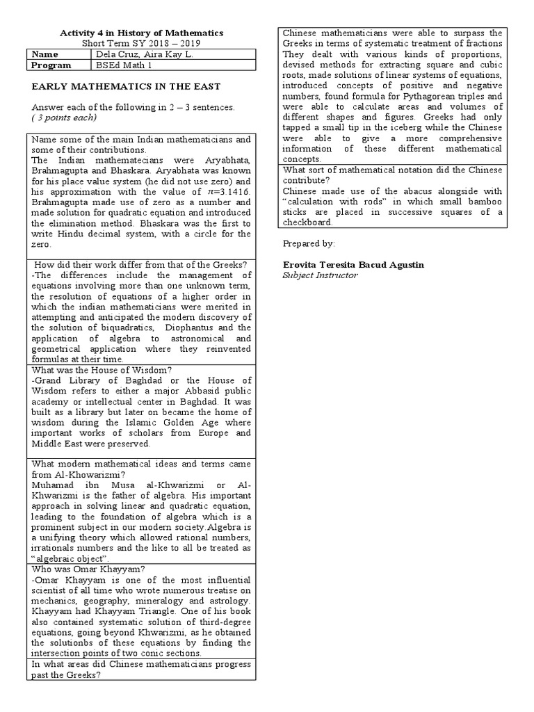 Aira Essay | PDF | Algebra | Axiom