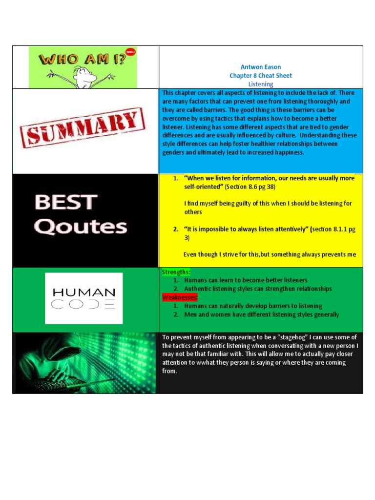 Ch 8 Cheat Sheet Pdf 