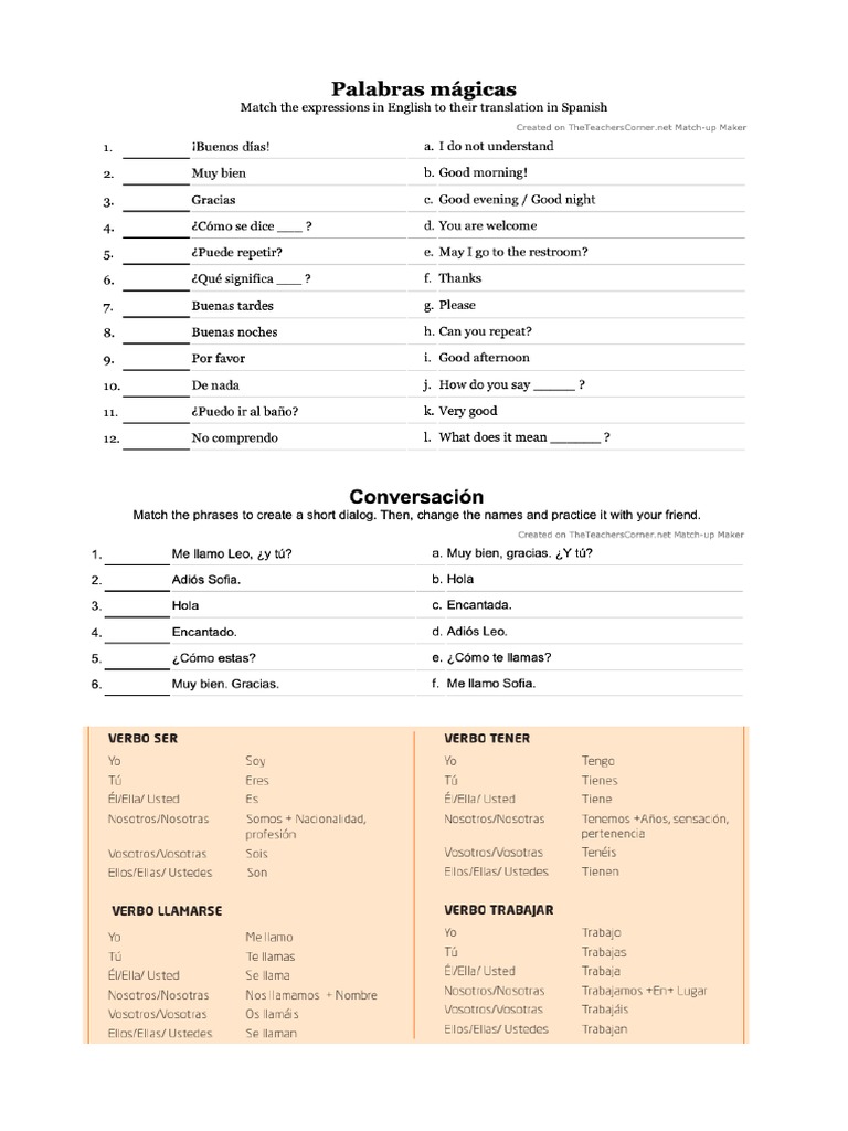 Ejercicios de Verbos en Español | PDF | Lingüística