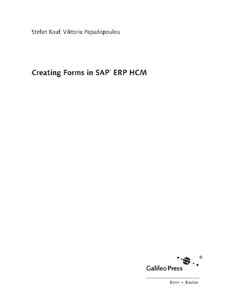 SAP Press - Creating Forms in SAP HCM | PDF