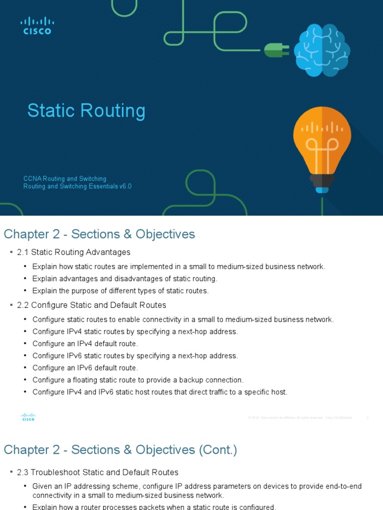 Static Routing Slide Lab | PDF | I Pv6 | Router (Computing)
