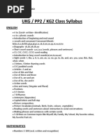 Playgroup Syllabus Overview | PDF