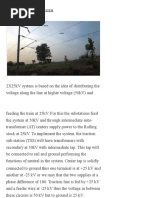 Presentation On: 2 X 25 KV System | PDF | Transformer | Electrical ...