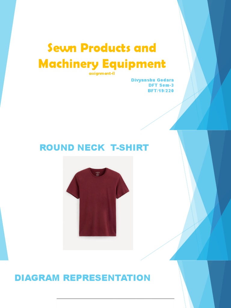 Sewn Product Machinery and Equipment: Round Neck T-Shirt Sewing ...