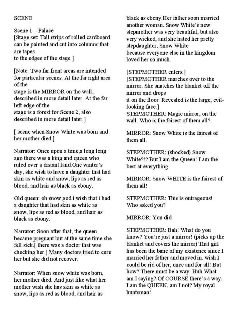 Theater Snow White | PDF | Snow White