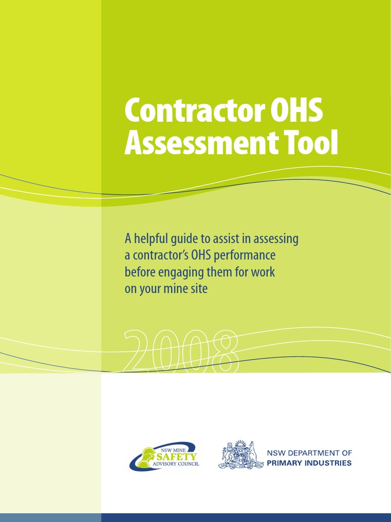 Contractor Ohs Assessment Tool Final Website Version | PDF ...