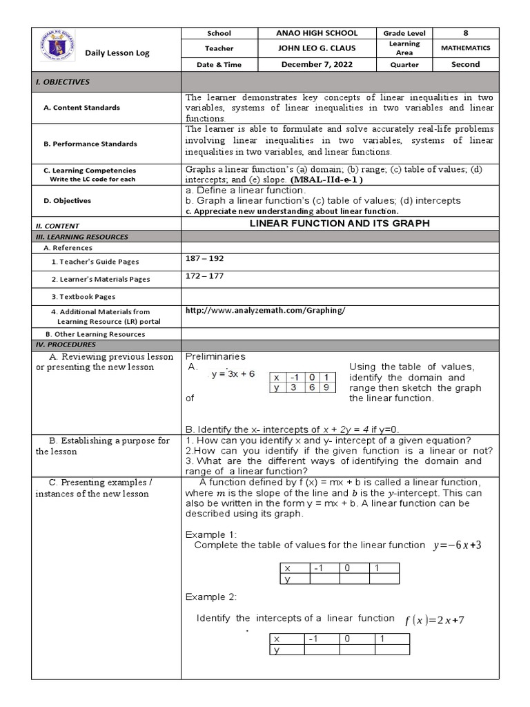 DLP December 7, 2022 | Download Free PDF | Function (Mathematics) | Variable (Mathematics)