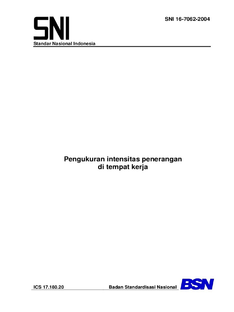 Pengukuran Intensitas Penerangan Di Tempat Kerja | PDF