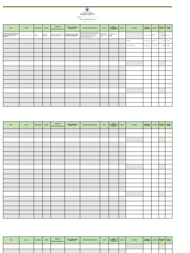 Ro2 School Operational Plan v2 | PDF | Preschool