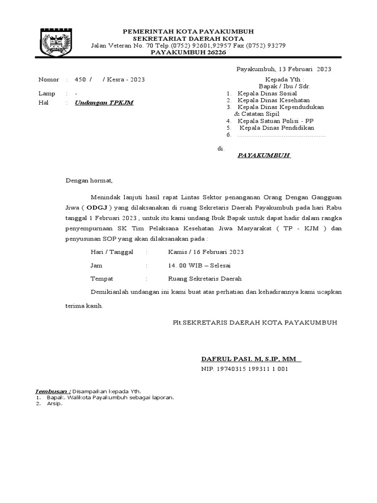 Surat Baznas . | PDF