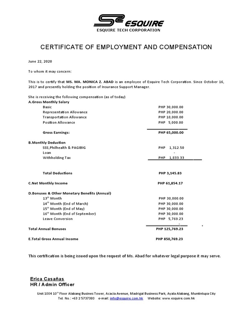 Moneth - COE Rev.1 | PDF | Government | Payments