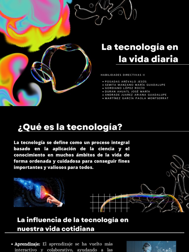 Equipo 2 Tecnología en La Vida Diaria | PDF