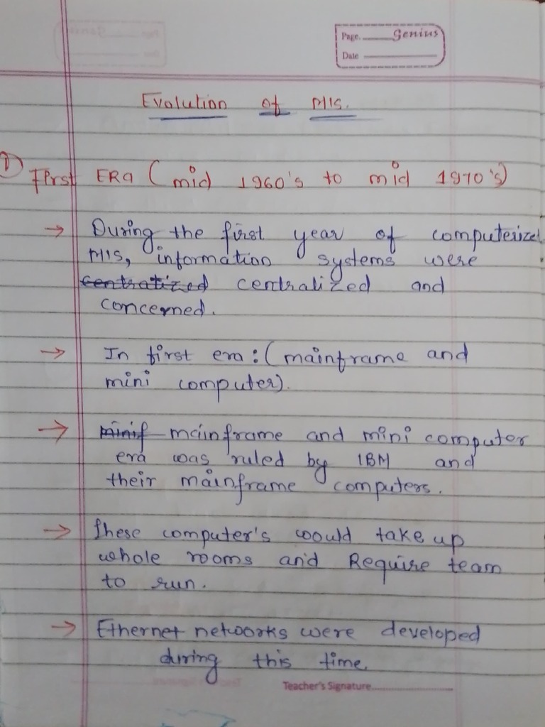 Evolution of MIS | PDF