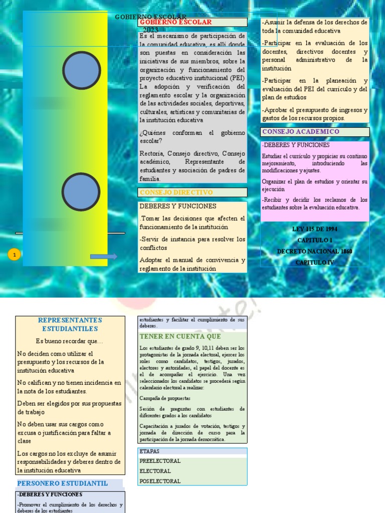 Folleto Gobierno Escolar | PDF