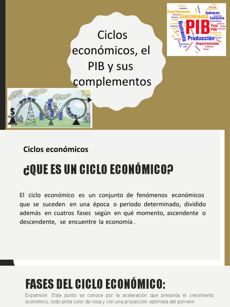 Ciclos Económicos, El PIB y Sus Complementos | PDF | Producto Interno Bruto | Ciclo comercial