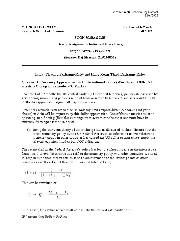 MSTM 5030 C - Group Assignment - Anjali and Sumeet | PDF