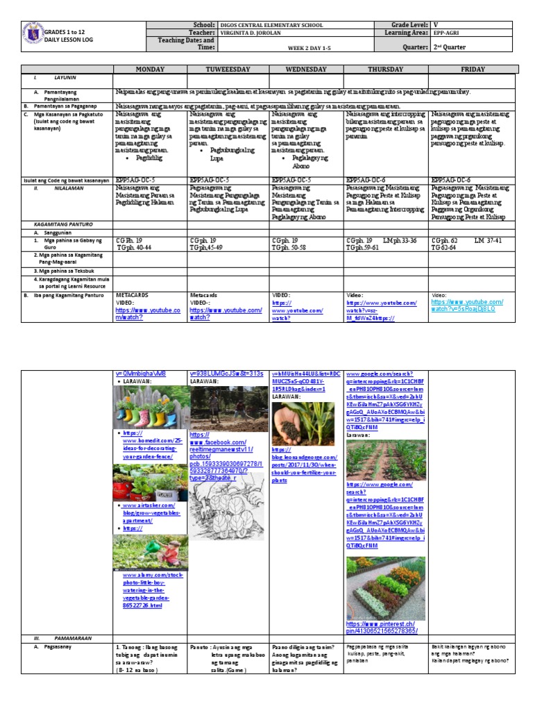 02 - FINAL1-Grade 5 ELC EPP 5 Q2 WEEK 2 - WORD | PDF