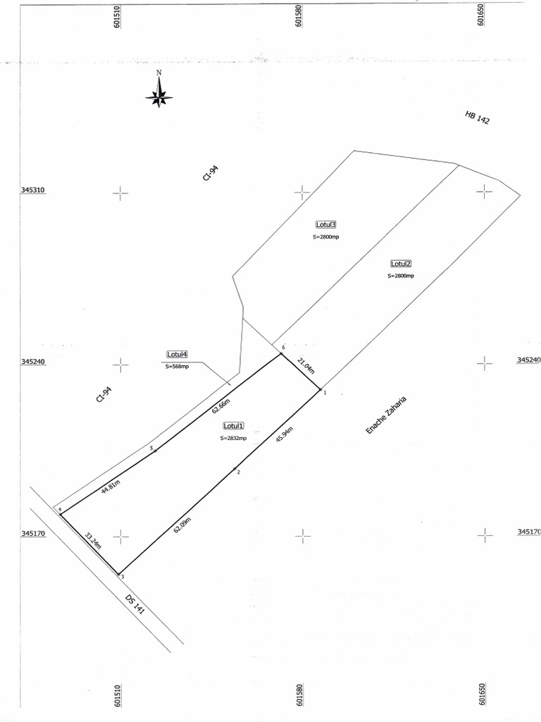 Plan de Amplasament Si Delimitare A Imobilului 1la1000 | PDF