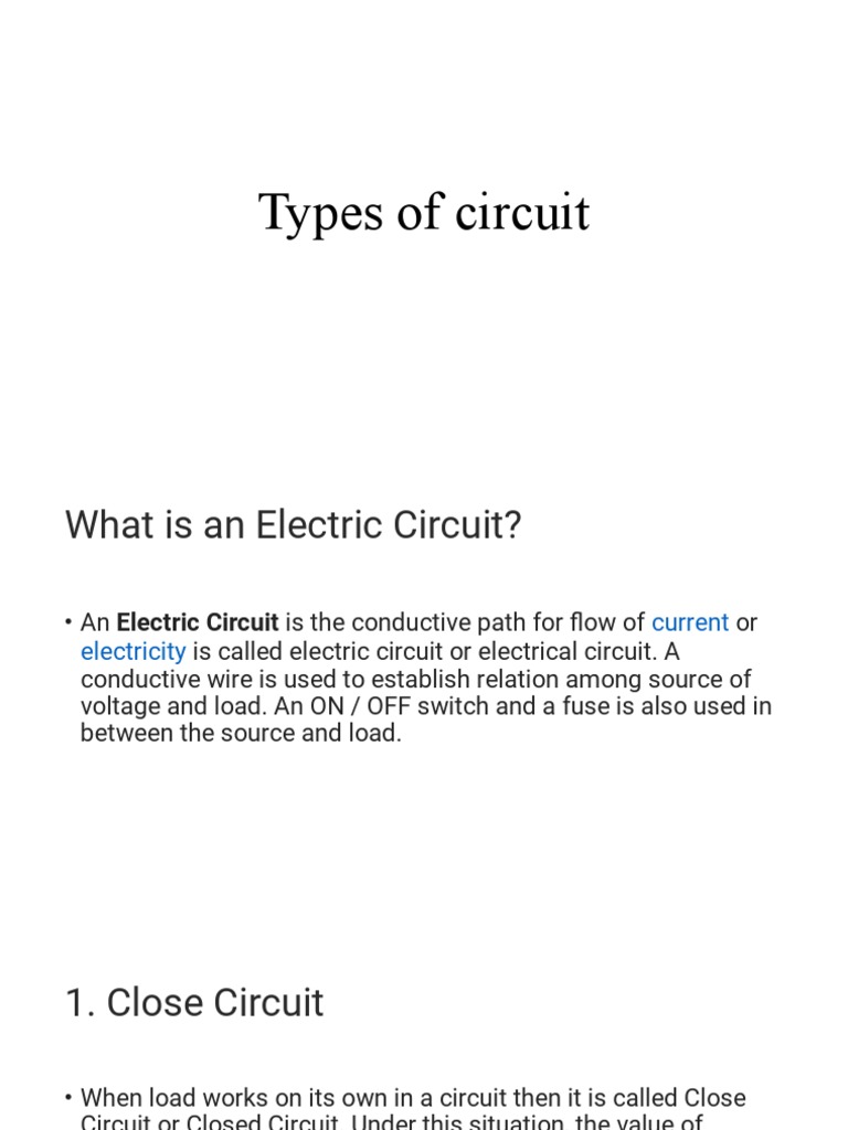 Types of Circuit | PDF