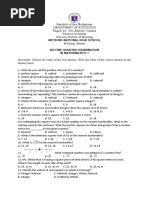 Mathematics 7 Division Achievement Test | PDF | Numbers | Elementary ...