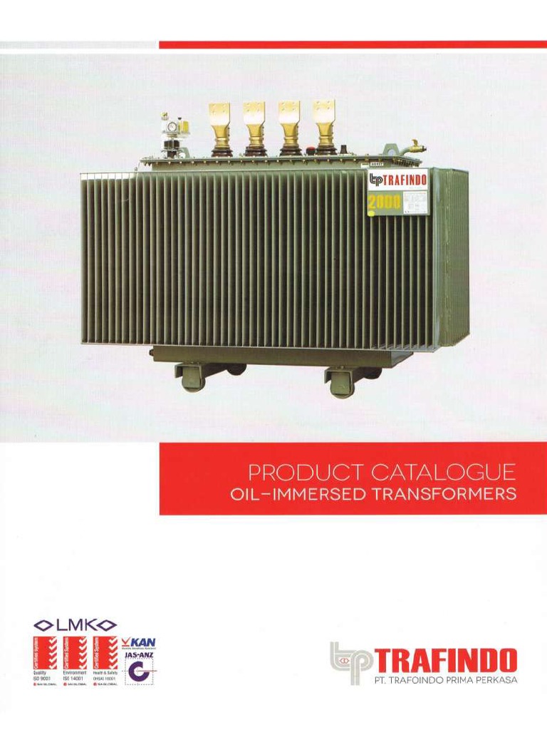 Catalogue Product OIL-IMMERSED TRANSFORMERS (TRAFINDO) - 2 | PDF