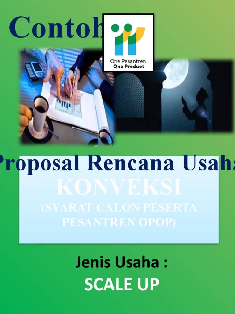 Contoh Proposal Scale Up Opop | PDF