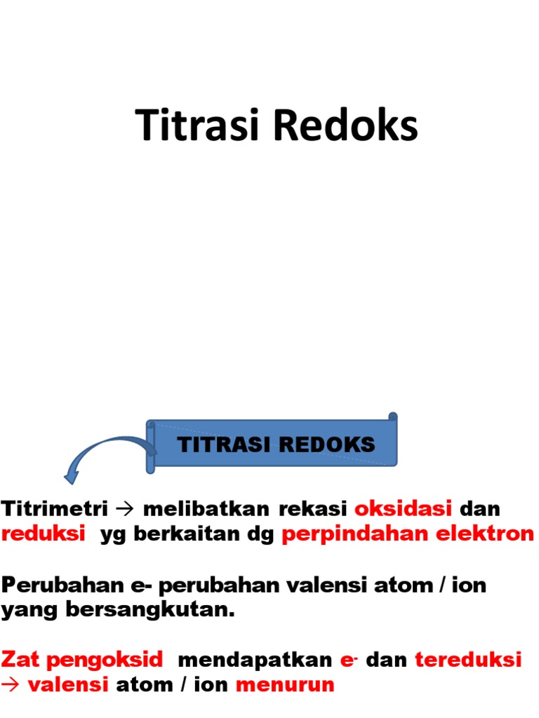 Titrasi Redoks | PDF