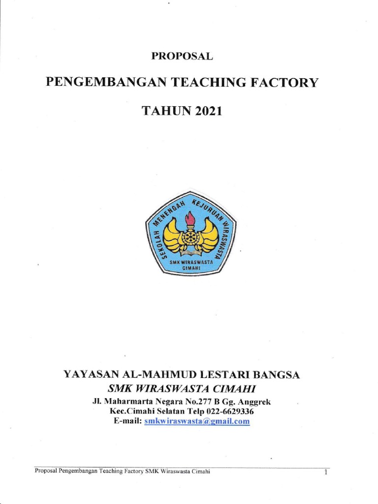 PROPOSAL PENGEMBANGAN TEFA 2021 - Compressed | PDF