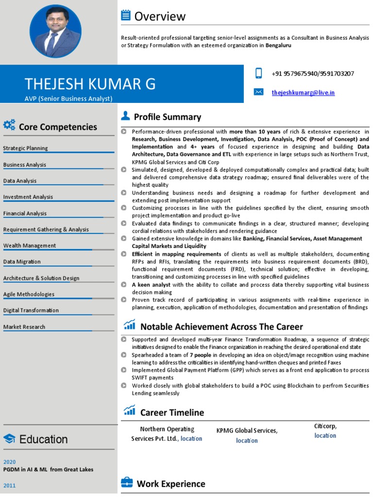 Thejesh Kumar G - CV | PDF | Databases | Computing