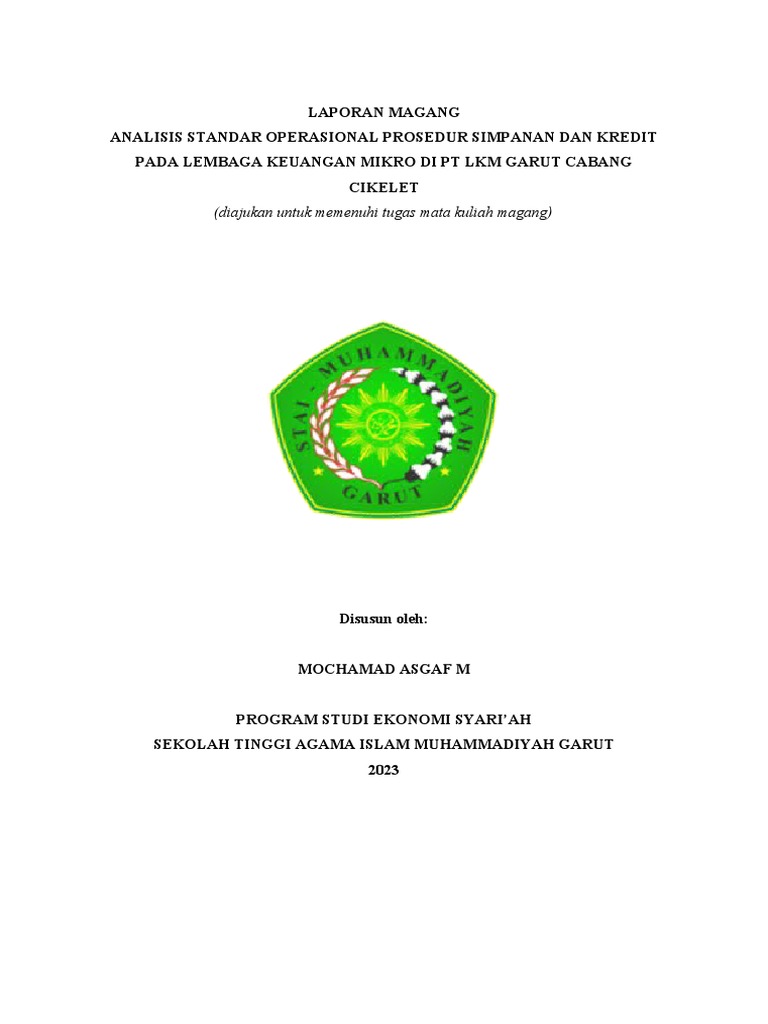 Tugas Contoh Makalah Magang | PDF