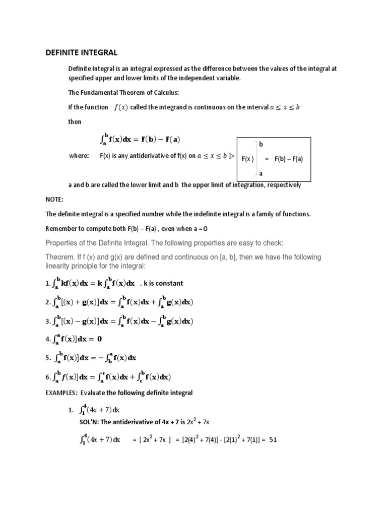 Module 1.4 Definite Integral | PDF | Integral | Mathematical Objects