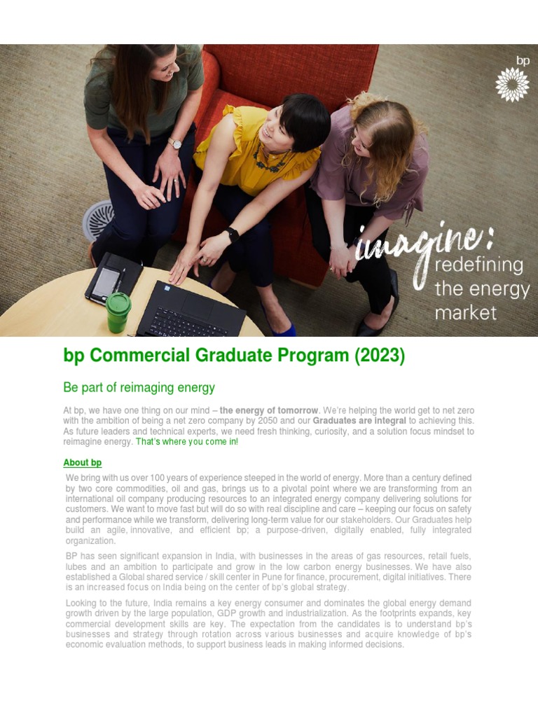 2023 India Commercial Graduate Programme | PDF | Bp | Intelligence Analysis