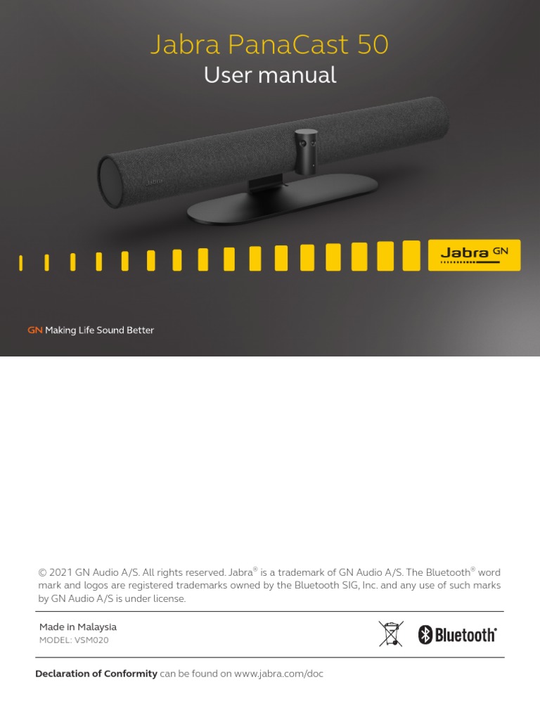 Jabra Panacast 50 User Manual - EN - English - RevC | PDF | Camera | Ios