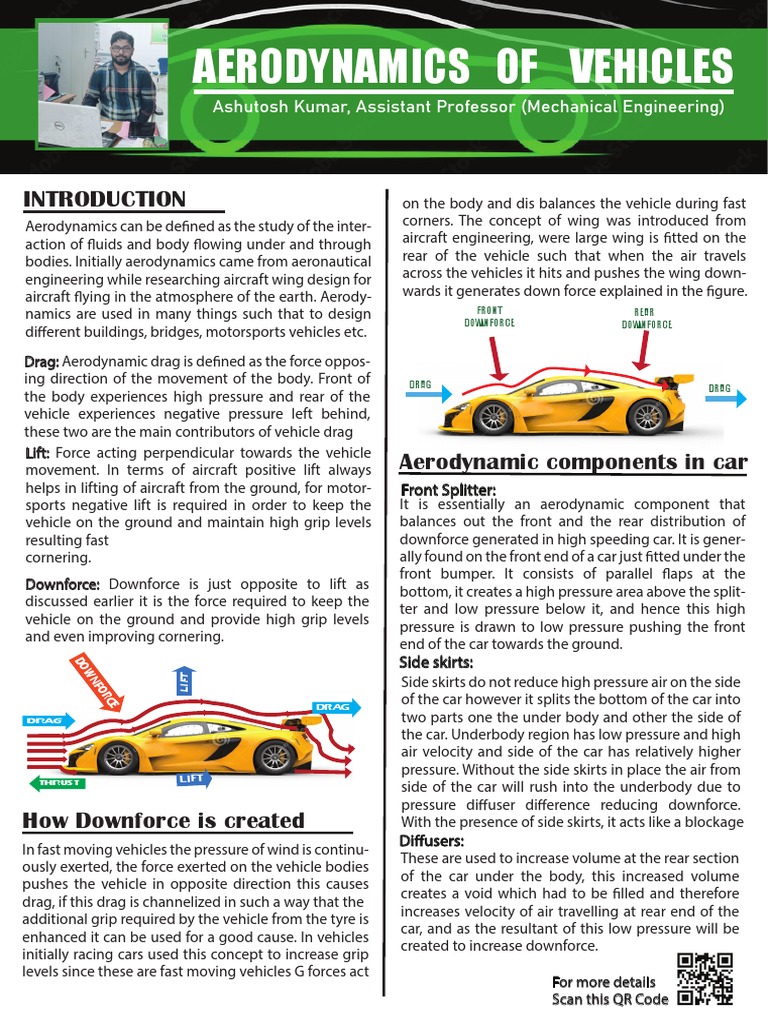 Aerodynamics of Vehicles | PDF | Aerodynamics | Drag (Physics)