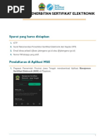 Aktivasi Akun dan Sertifikat BSRE | PDF