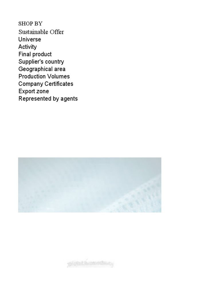 Sustainable - Suppliers - PV Paris - 2023 | PDF | Textiles | Softlines ...