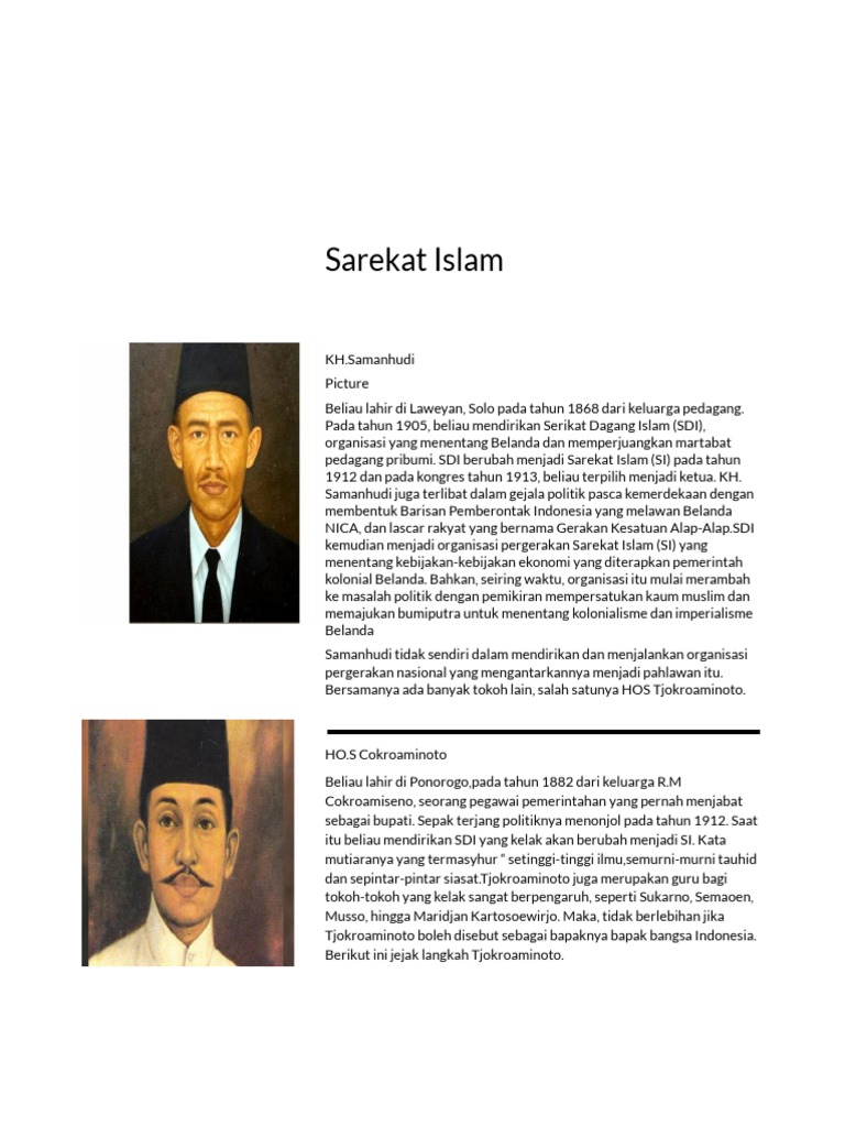 Sarekat Islam | PDF | Politik