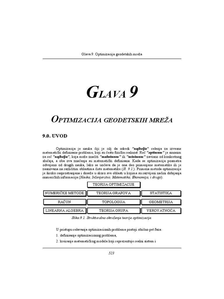 OptimizacijaGeodMreza 523-604 | PDF