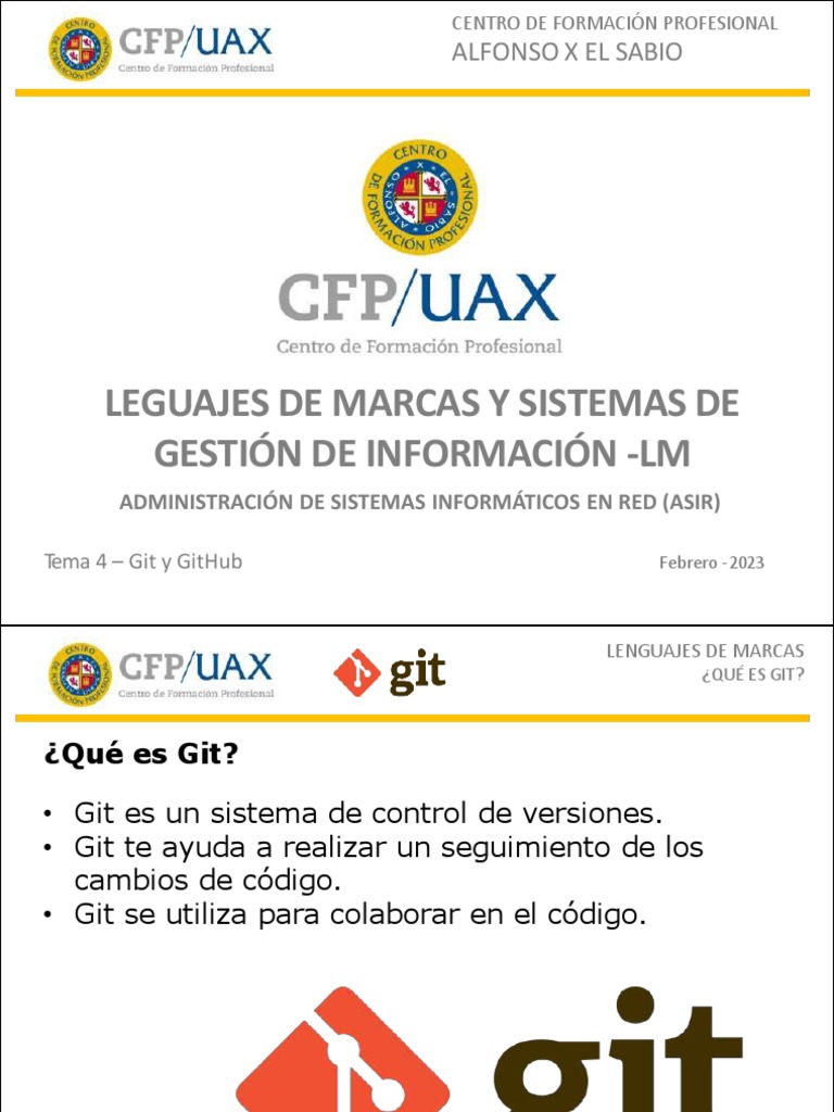 Git y Github ASIR | PDF | Archivo de computadora | Microsoft Windows
