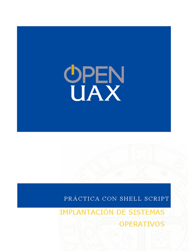 Práctica Shell Script ISO | PDF | Archivo de computadora | Lenguaje de escritura
