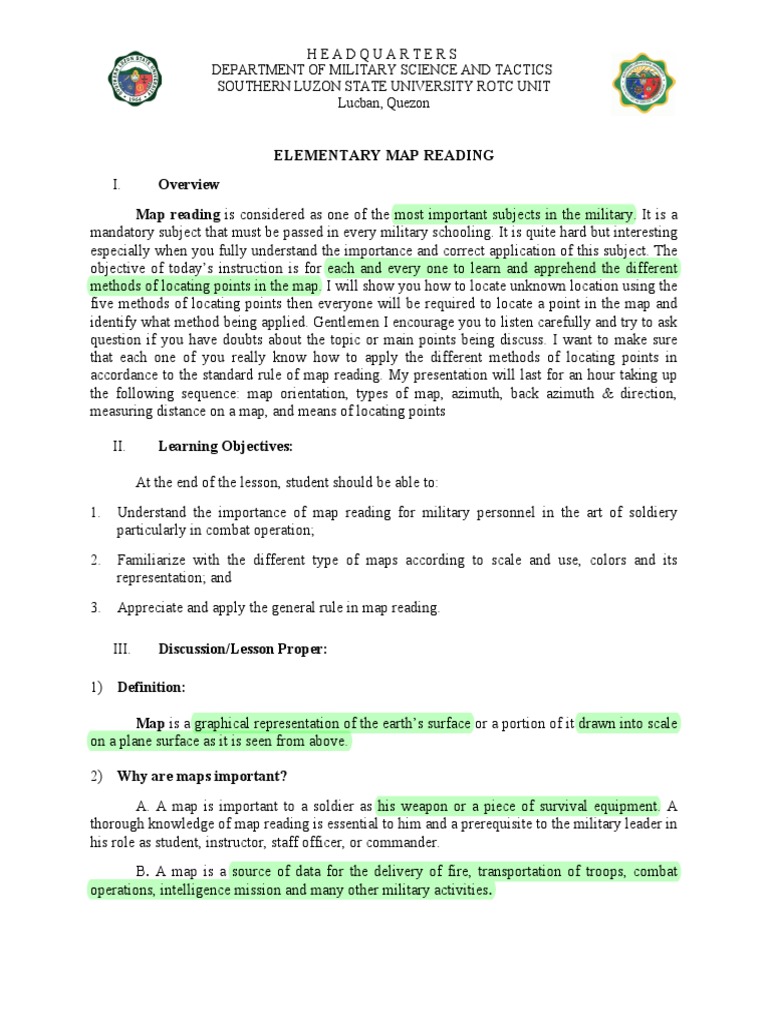 Map Reading Fundamentals | PDF | Compass | Map