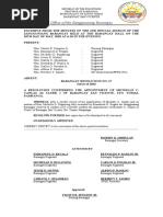 Sample Resolution Requesting For Fund | PDF | Local Government | Government