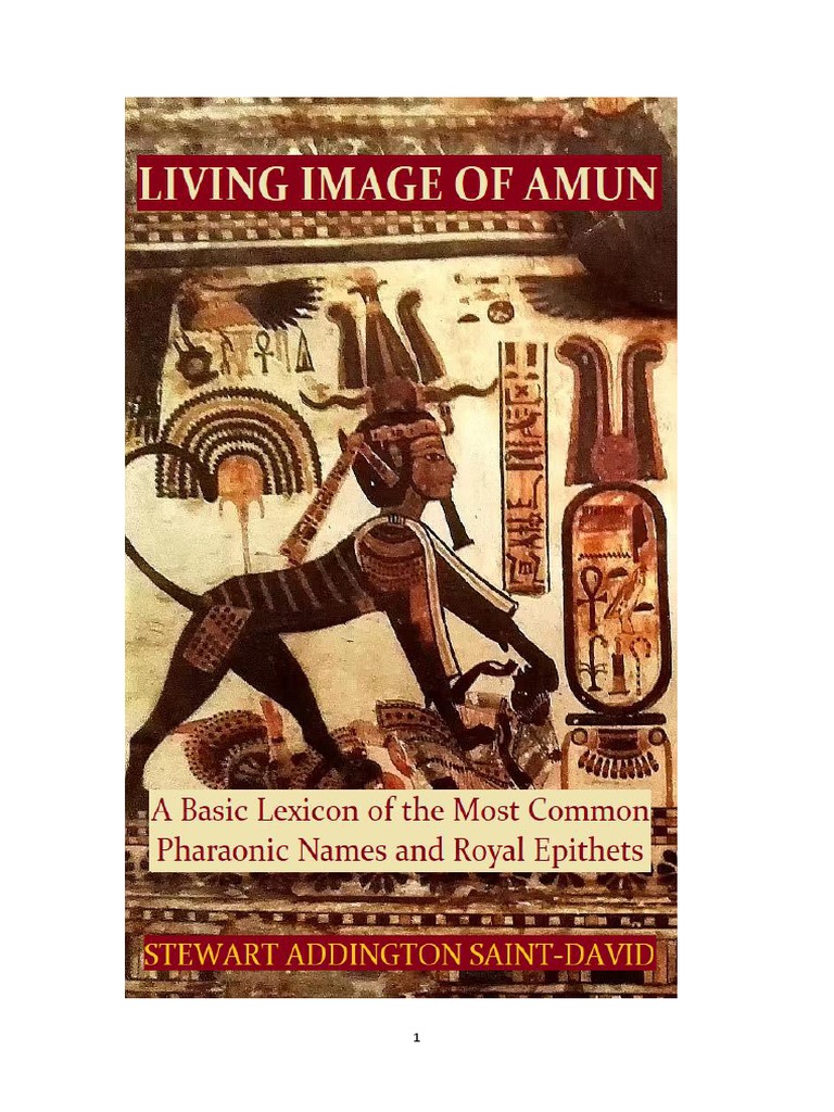 BOOKLET Living Image of Amun A Basic Lex | PDF | Akhenaten | Eighteenth Dynasty Of Egypt