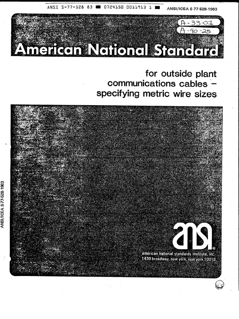 Ansi Icea S-77-528-1983 | PDF
