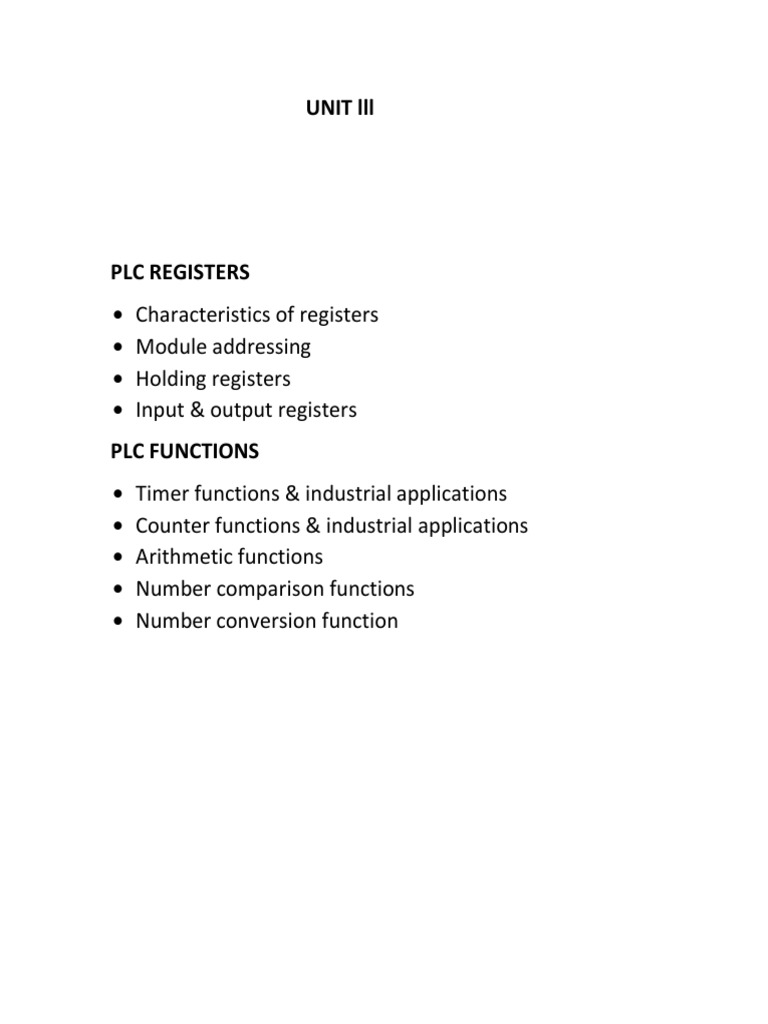 UNIT LLL PLC | PDF | Programmable Logic Controller | Input/Output